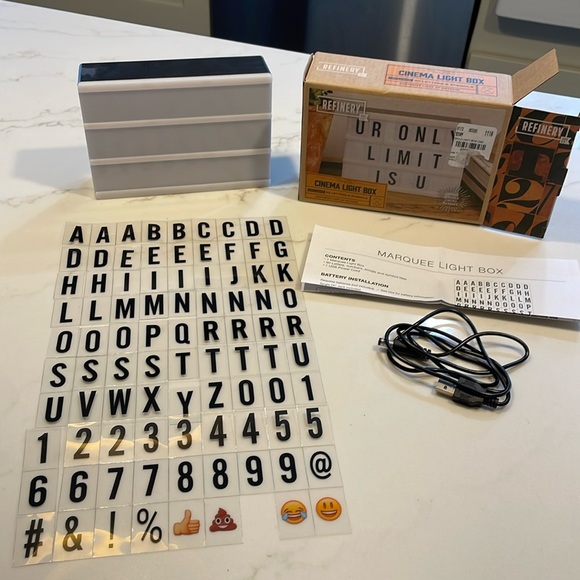 Refinery | Accents | Refinery Cinema Light Box Decoration Brand New In ...